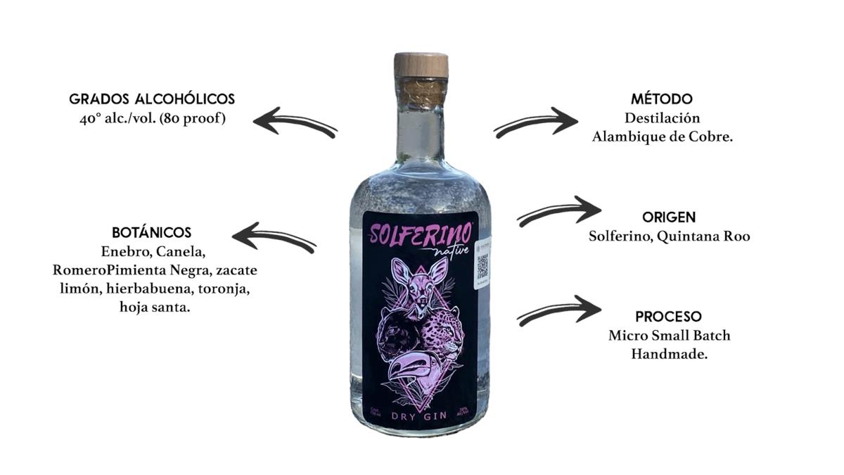 Solferino Native Dry Gin - Hola Tulum